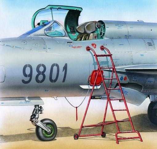 Plus Model AL4037 Ladder for 1/48 Mig-21 (Scala) | Assomodel