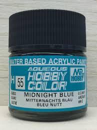 GUNZE MR HOBBY COLOR H55 GLOSS MIDNIGHT BLUE | Assomodel