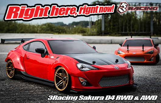 KIT-D4AWD - Sakura D4 KIT 3Racing | Assomodel
