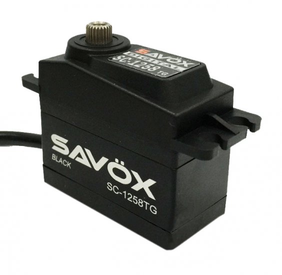 SAX106TGBLACK - Savox SC-1258TG BLACK EDITION digital servo | Assomodel