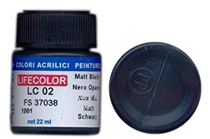LC02 - Nero Opaco FS37038 Colori Acrilici Lifecolor fondamentali opachi ...